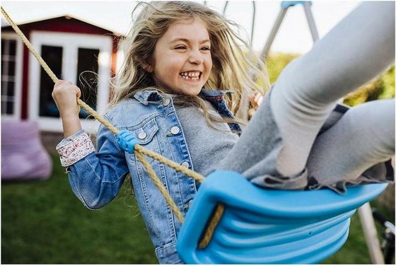 מתקן נדנדה לילדים VARIO SWING זוגי HUDORA גרמניה